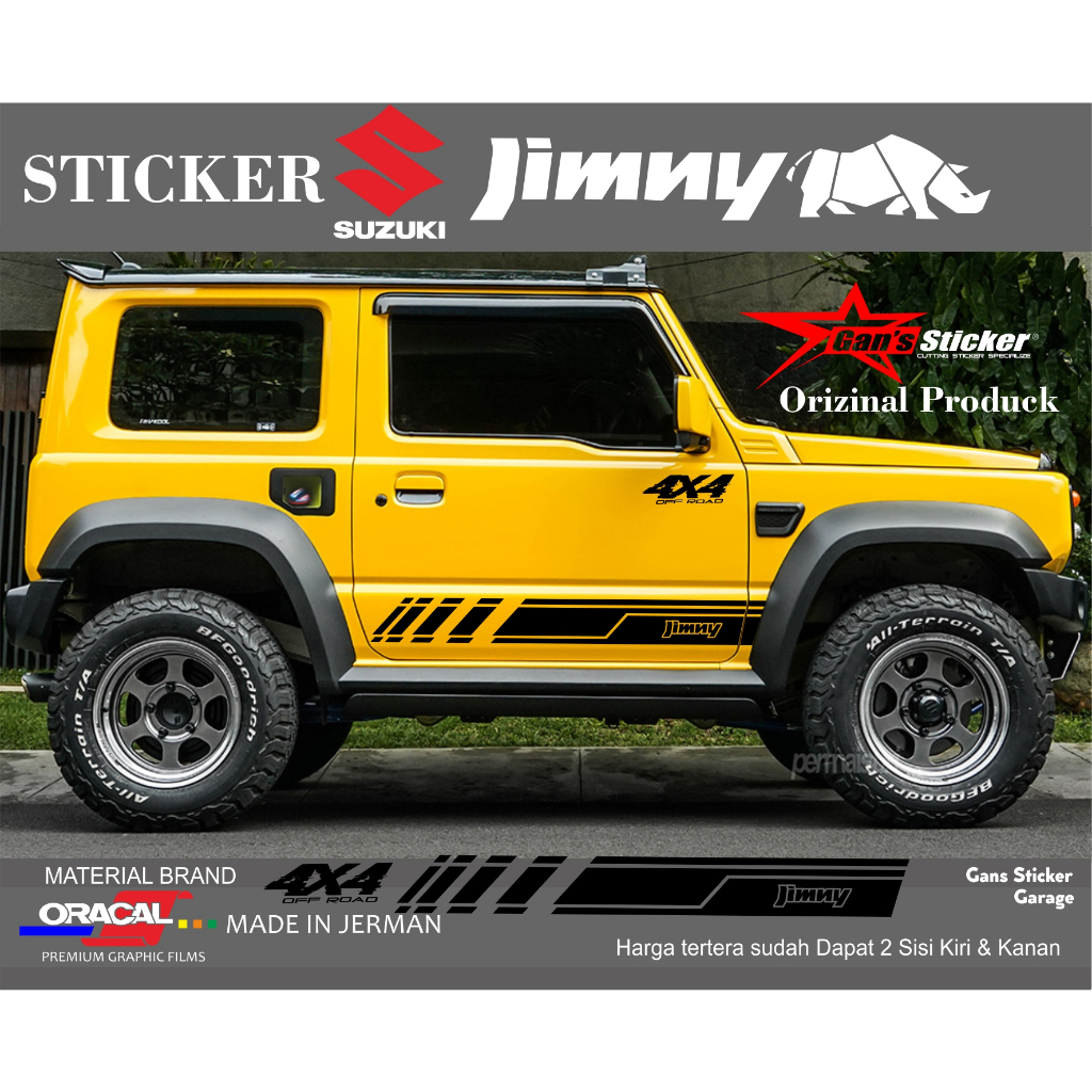 Jual sticker suzuki jimny all new jimny aksesoris suzuki jimny | Shopee ...