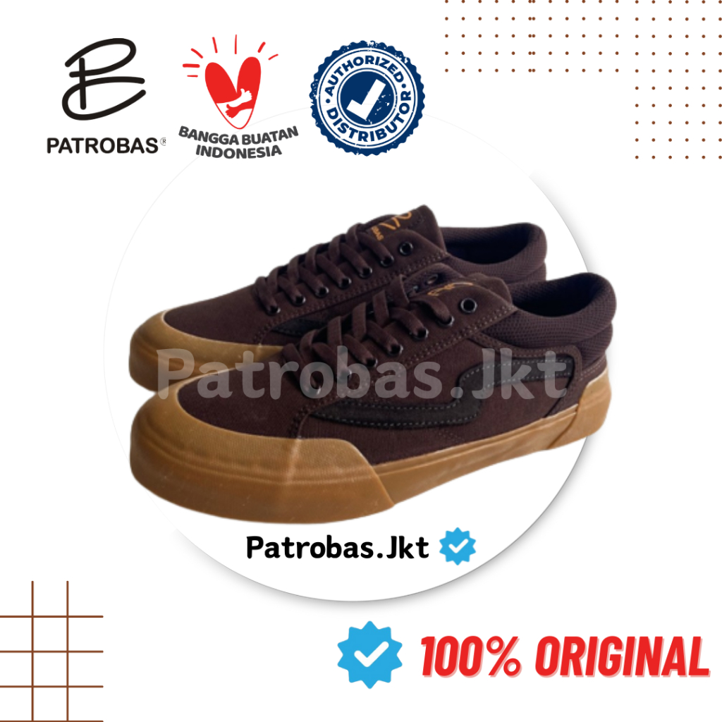 Jual Sepatu Patrobas Cloud Gum Low Brown Gum Orignal | Sneakers Casual ...