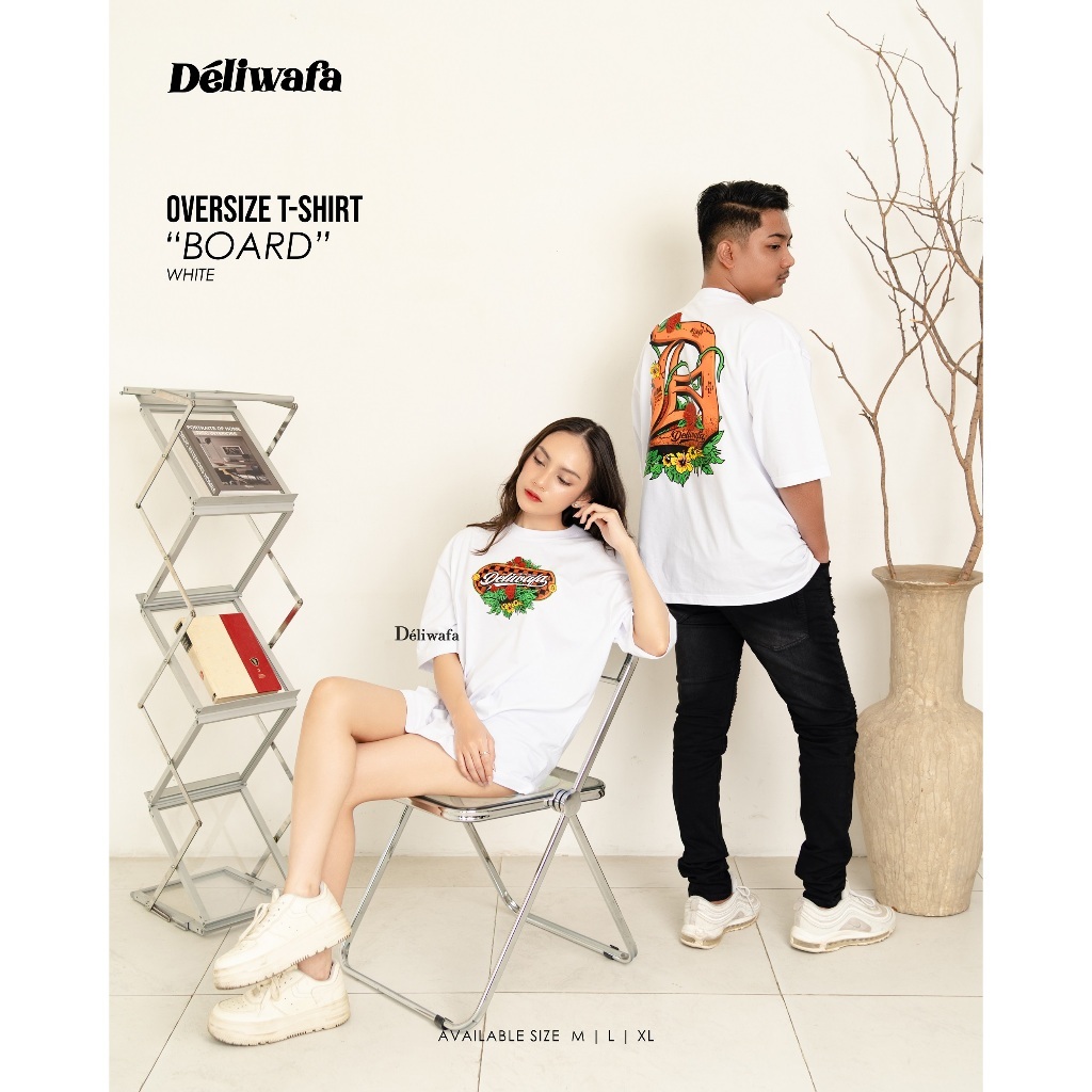 Jual Original Deliwafa - Oversize T Shirt Unisex Board | Shopee Indonesia