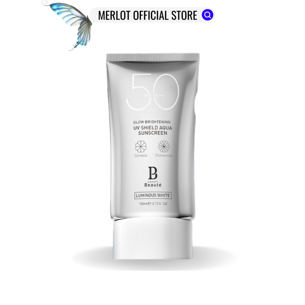 Jual Premiere Beaute Glow Brightening Uv Shield Aqua Sunscreen (SPF 50 ...