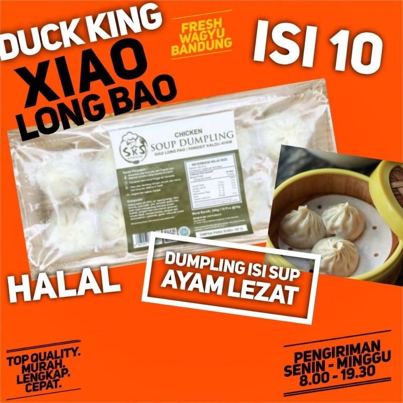 Jual XIAO LONG PAO DUCK KING Xiaolong Bao Bapau Chicken Soup Dumpling ...