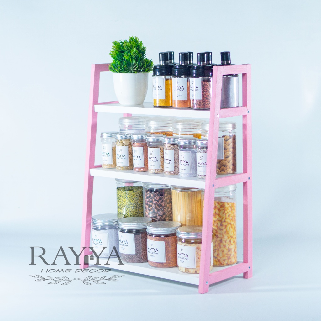 Jual BESAR RAK BUMBU DAPUR SERBAGUNA 3 SUSUN JUMBO/RAK KOSMETIK/RAK ...