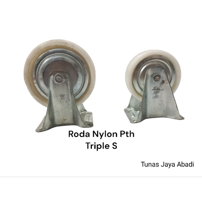 Jual Roda Nylon Putih MATI Triple S / 4", 5" , 6" / Per PCS | Shopee ...