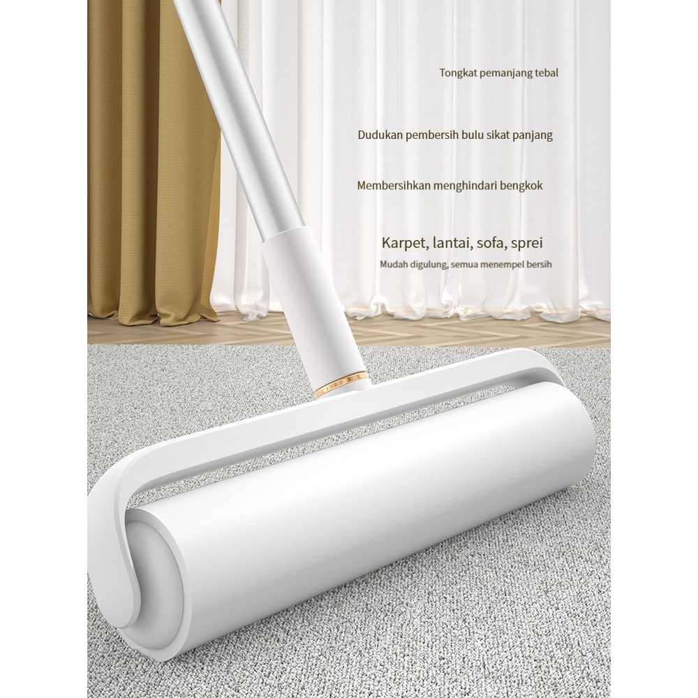 Jual 124CM roll bulu kucing pel lantai pembersih bulu kucing Sticky ...