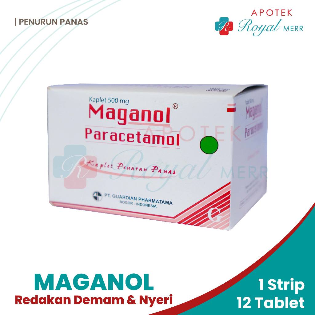 Jual MAGANOL 500 MG STRIP ISI 12 TABLET PENURUN DEMAM | Shopee Indonesia
