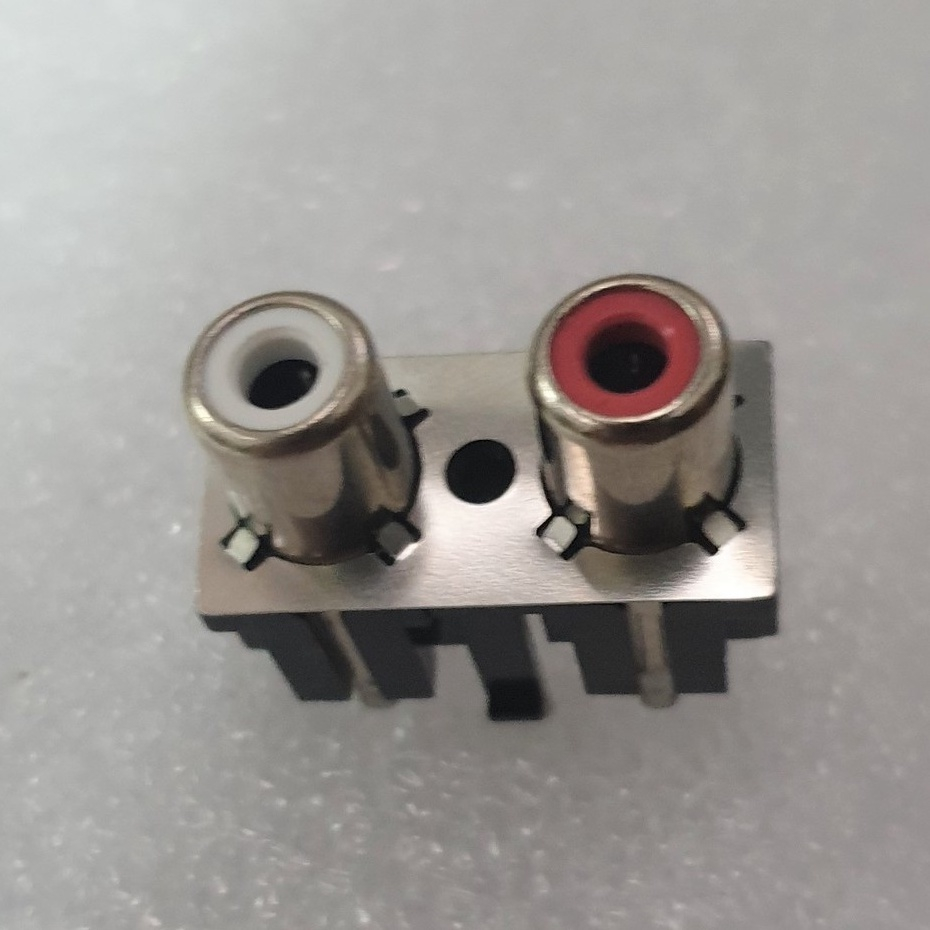 Jual Socket Female RCA 2 Slot Lubang Konektor Audio merk Jalco | Shopee ...