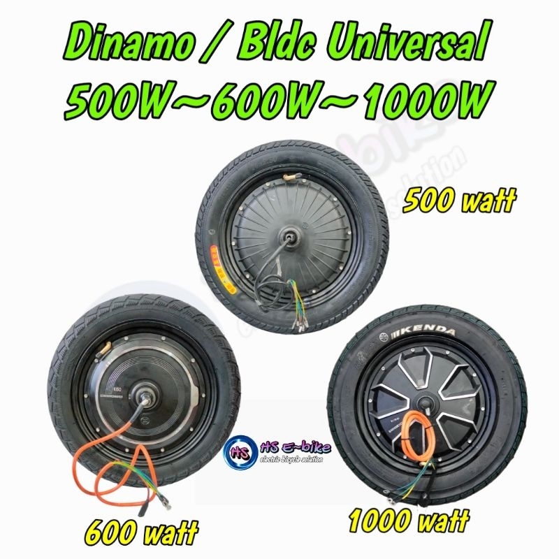Jual Dinamo Sepeda Listrik 500W- 600W 48V & 1000W / R10 GRATIS BAN ...