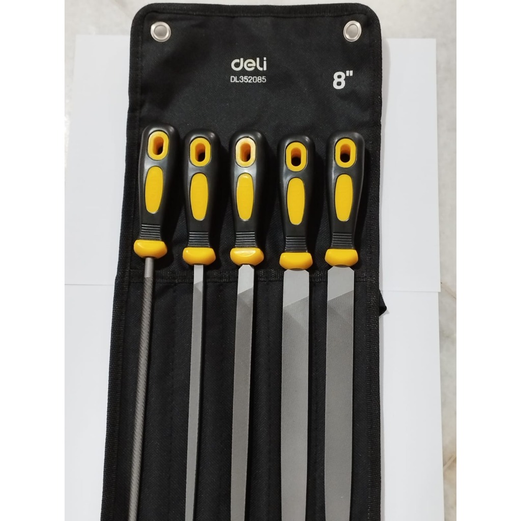 Jual Deli Alat Kikir Besi Set 5 Pcs 8 Inch / Mini File Set EDL352085 ...