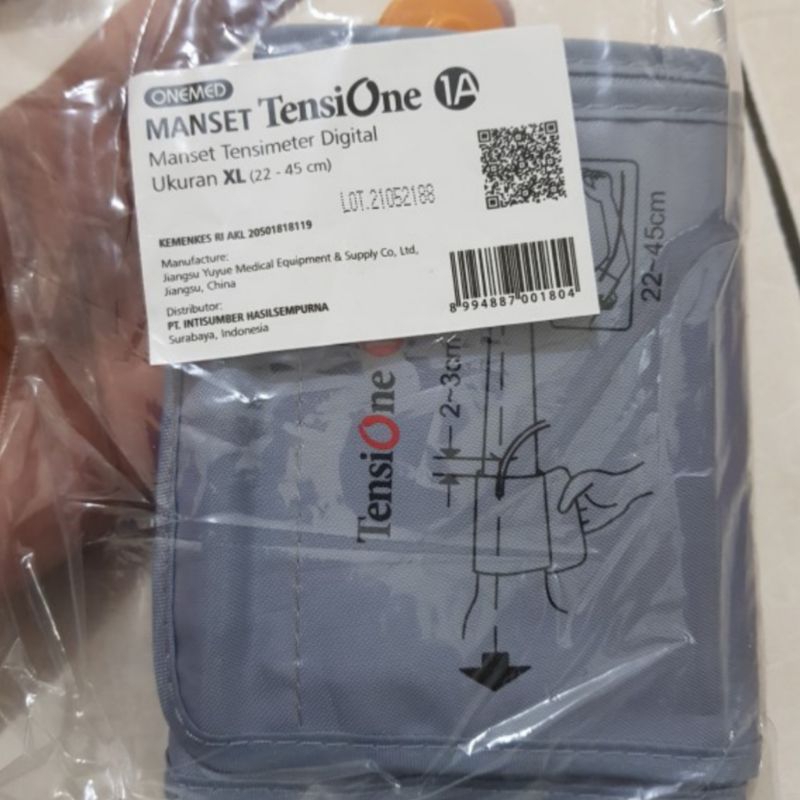 Jual Manset Tensimeter XL Digital Onemed Tensi Meter Jumbo TensiOne 1A ...