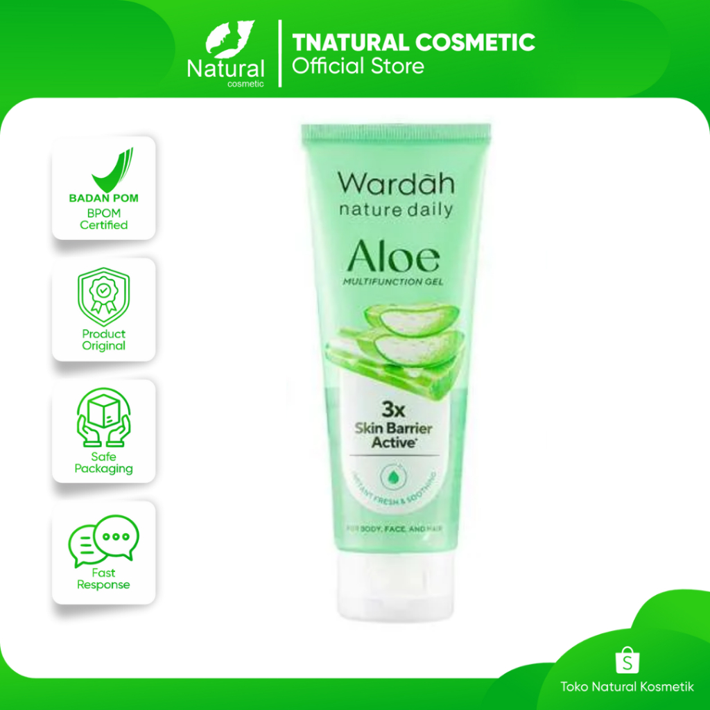 Jual Wardah Nature Daily Aloe Hydramild Multifunction Gel 100 ml ...