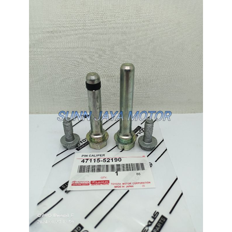 Jual PIN CALIPER ASSY BAUT PEN KALIPER REM CAKRAM TOYOTA HIACE ALPHARD ASLI ORIGINAL 2PC ...