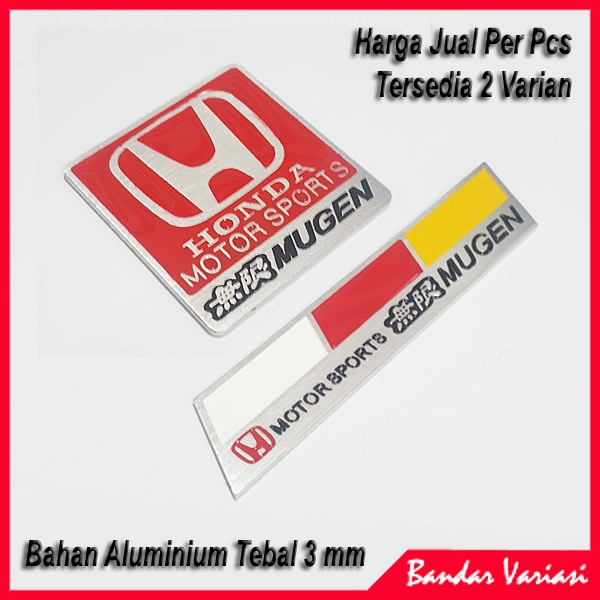 Jual Emblem Mugen Power Decals 3D Alumunium Untuk Brio City Jazz Civic ...