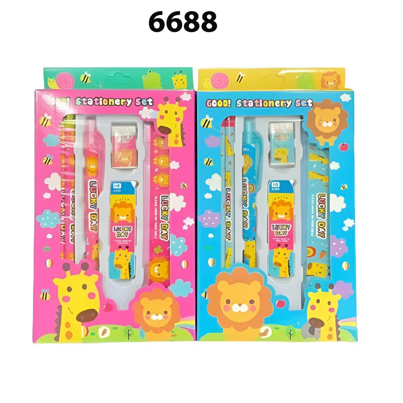 Jual STAIONERY SET Alat tulis set 6 in 1 | Shopee Indonesia