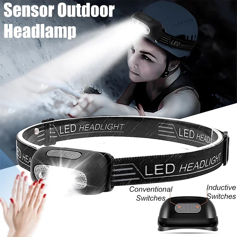 Jual (Ready stock) Senter kepala Mini / Headlamp Motion Sensor USB ...