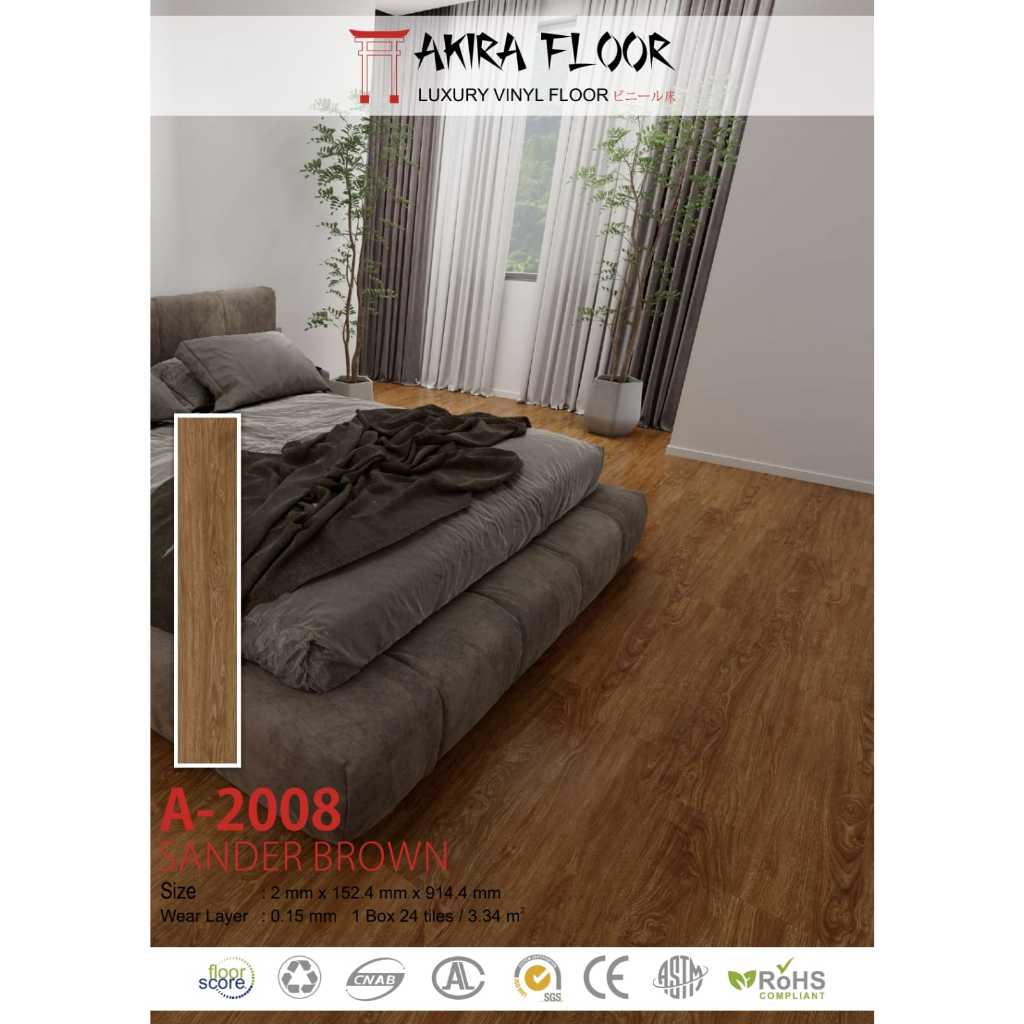 Jual Vinyl Lantai Akira / Lantai Vinyl Plank 2mm Akira Harga Per Box ...