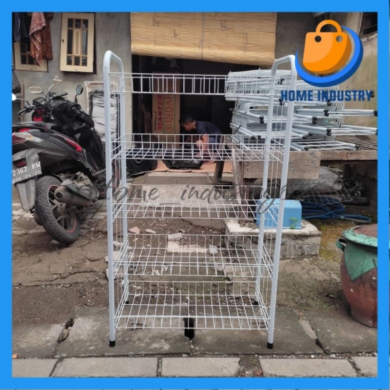 Jual Rak serbaguna jumbo susun 5/Rak chiki/Rak besi/Rak toko/Rak ...