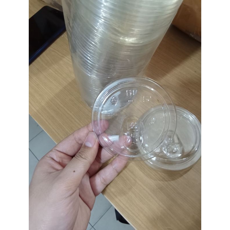Jual Lid Strawless 9.1cm Tutup Gelas Tebal (isi 50Pcs) | Shopee Indonesia