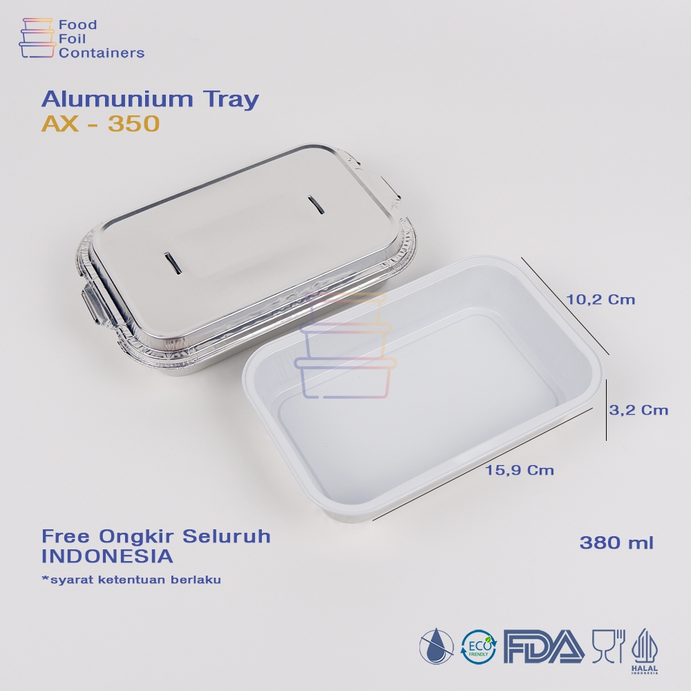 Jual alumunium foil AX 350 / mentai rice / lasagna | Shopee Indonesia