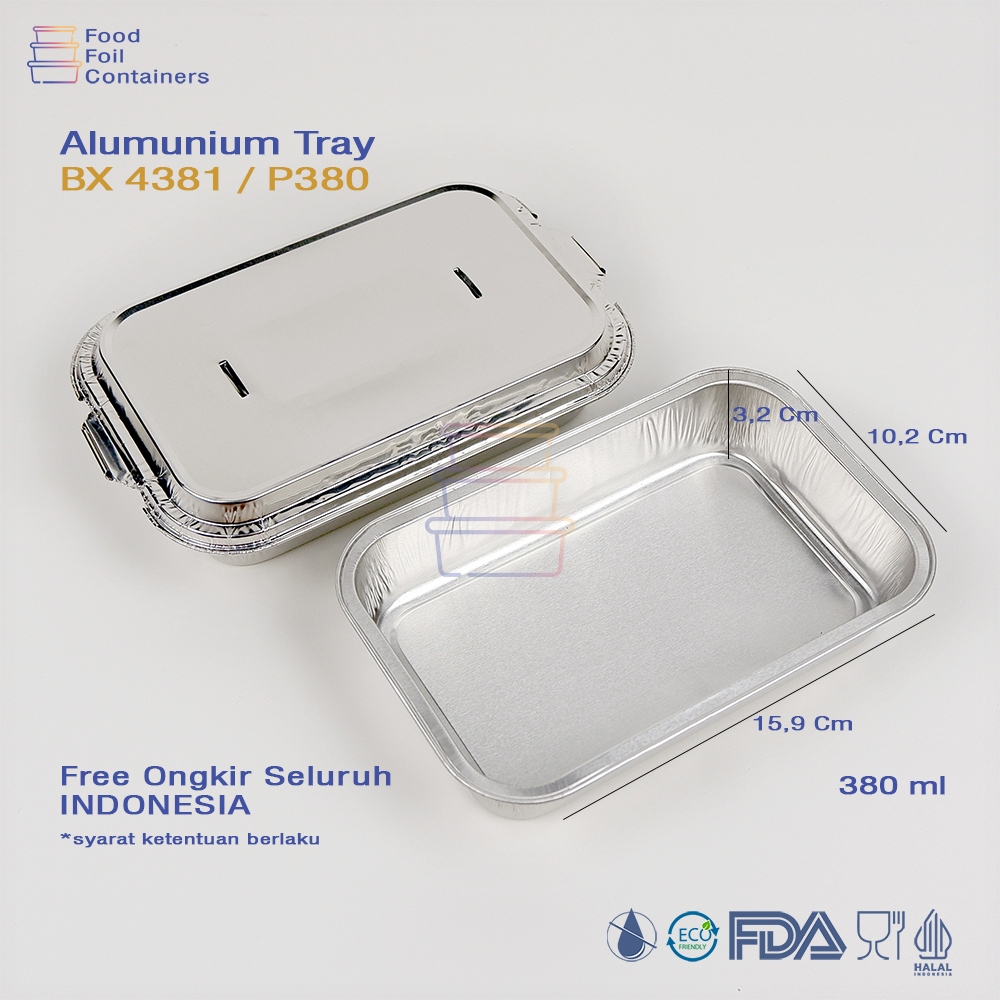 Jual alumunium foil BX 4381 / mentai rice / wadah dimsum | Shopee Indonesia