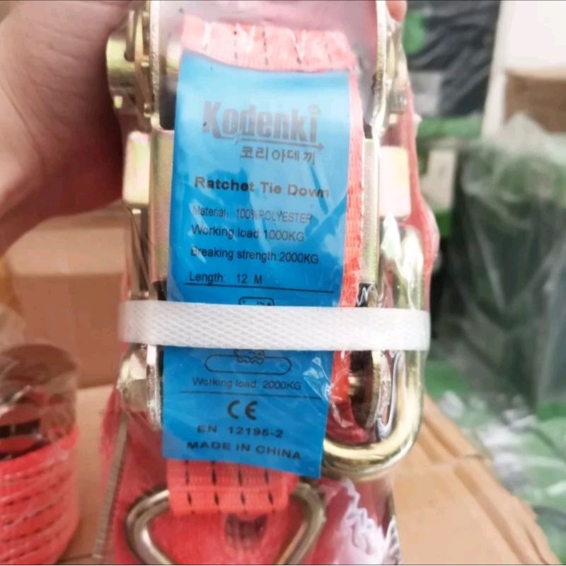 Jual Tali Rachet 12meter Kodenki / Tali Rachet tie down 12 Meter ...