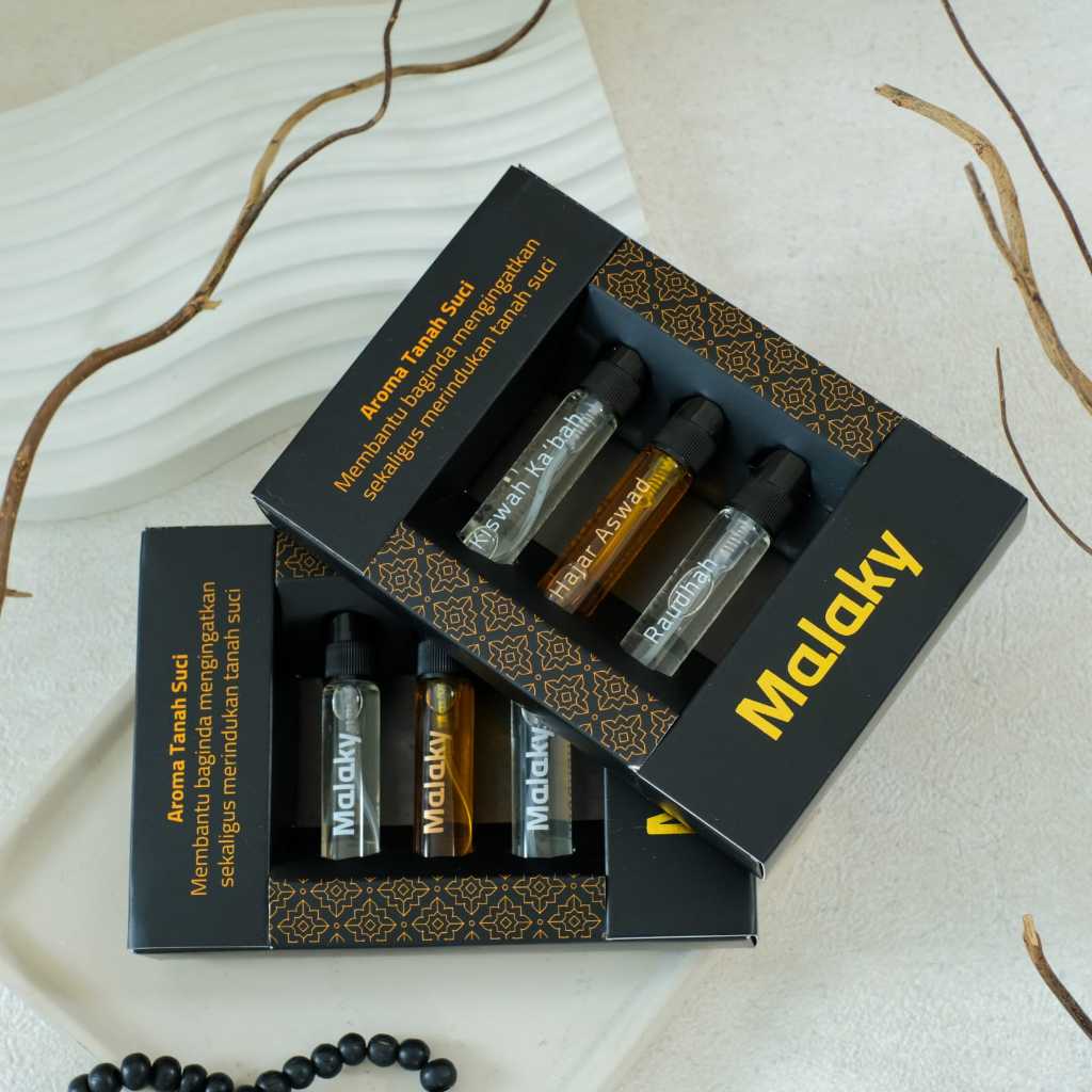 Jual MALAKY PARFUM AROMA TANAH SUCI (PAKET 3 IN 1) RAUDHAH HAJAR ASWAD ...