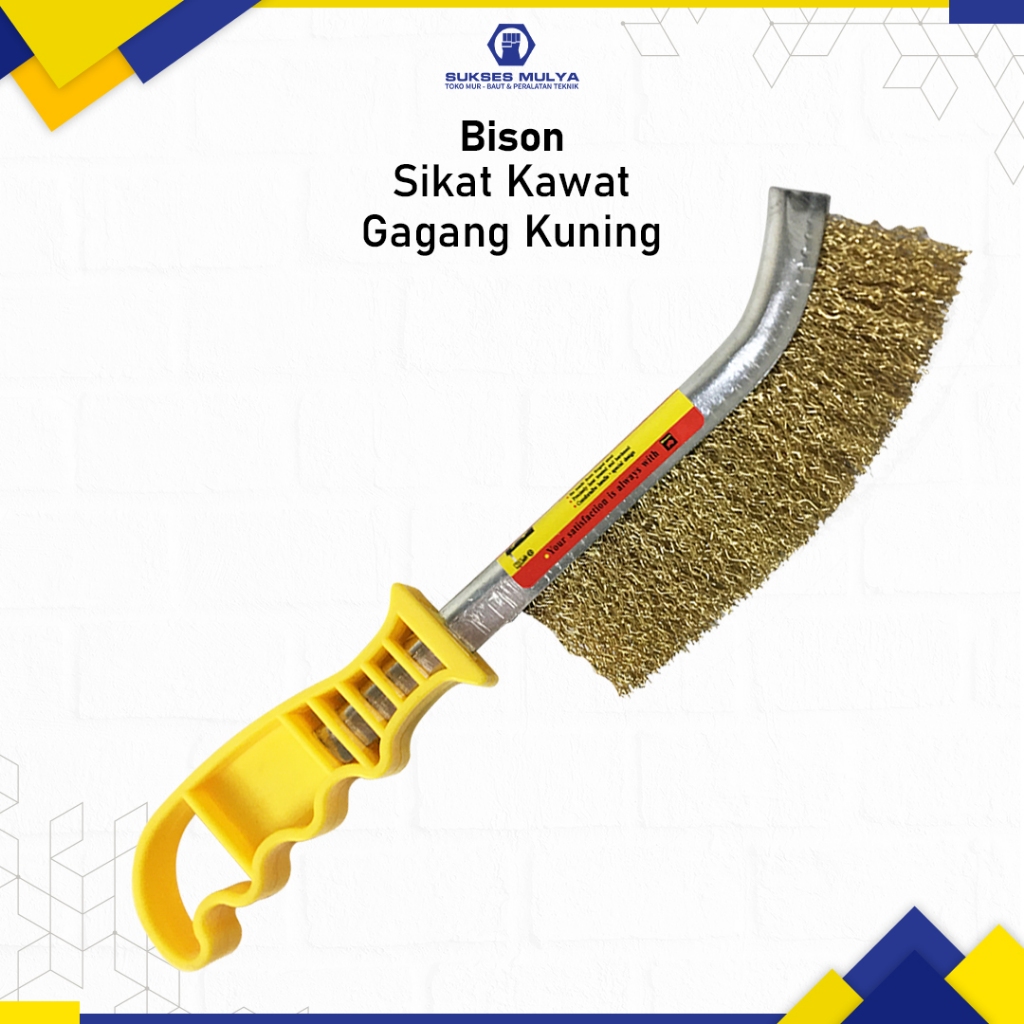 Jual SIKAT SISIR KAWAT KUNINGAN / Sikat Baja Kuningan Bengkok / Sikat ...