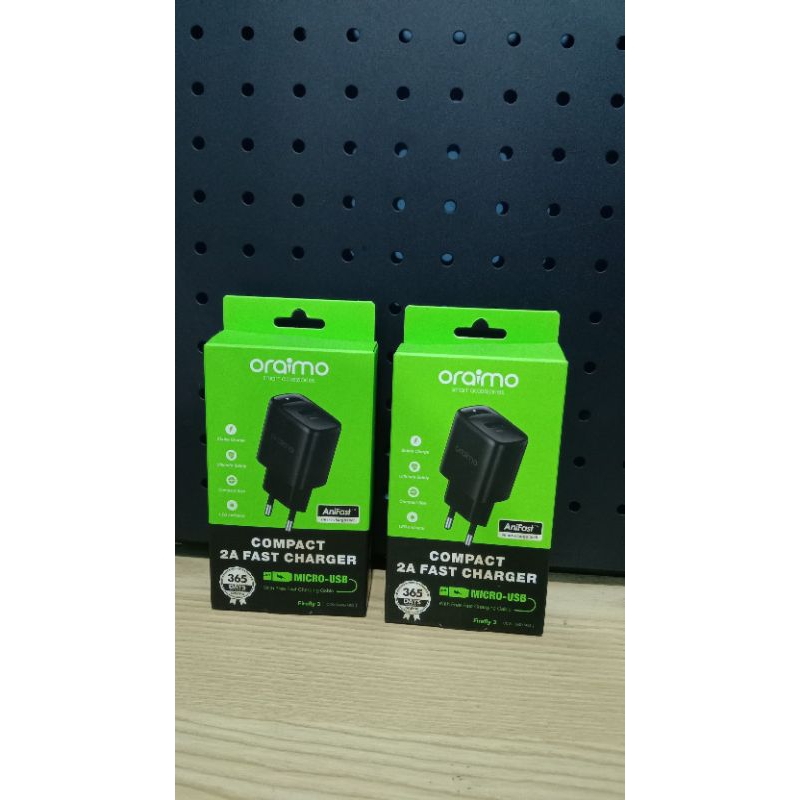 Jual charger oraimo OCW-E66S+M53 fast charging free kabel Micro 1 meter ...
