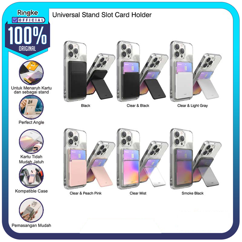 Jual Ringke Stand Slot Card Holder Stand HP Dudukan Handphone Lipat ...