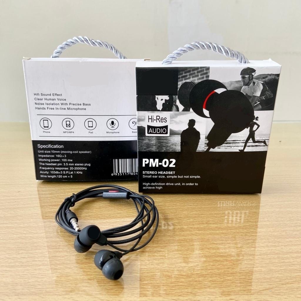 Jual CLAIYDREAM Headset PM 02 Stereo Hi-Res Audio Handsfree Earphone ...