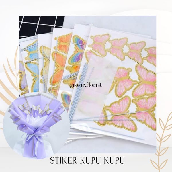 Jual ( QC ) TERLENGKAP STIKER KUPU KUPU DEKORASI BUKET CAKE TOPPER ... Jual ( QC ) TERLENGKAP STIKER KUPU KUPU DEKORASI BUKET CAKE TOPPER ...