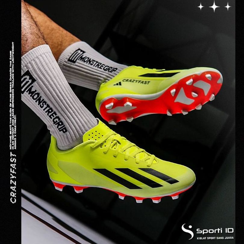 Jual Sepatu Bola Adidas X Crazyfast Club FxG - Team Solar Yellow IG0618 ...