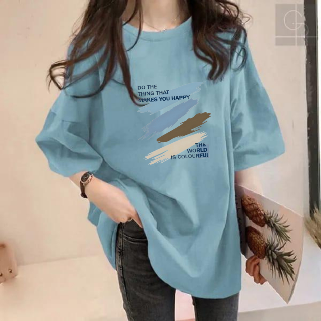 Jual COD Kaos T-shirt Oversize Wanita - Kaos Distro WANITA - Kaos ...