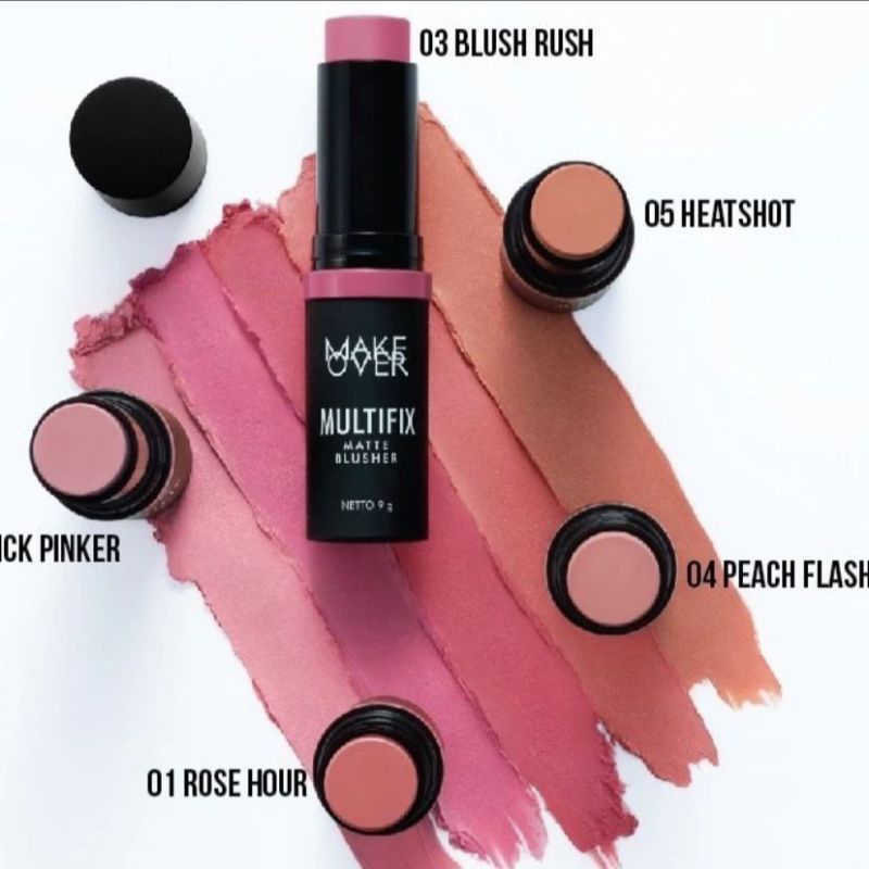 Jual MAKE OVER Multifix Matte Blusher 9 g - BLUSH ON STICK | Shopee ...