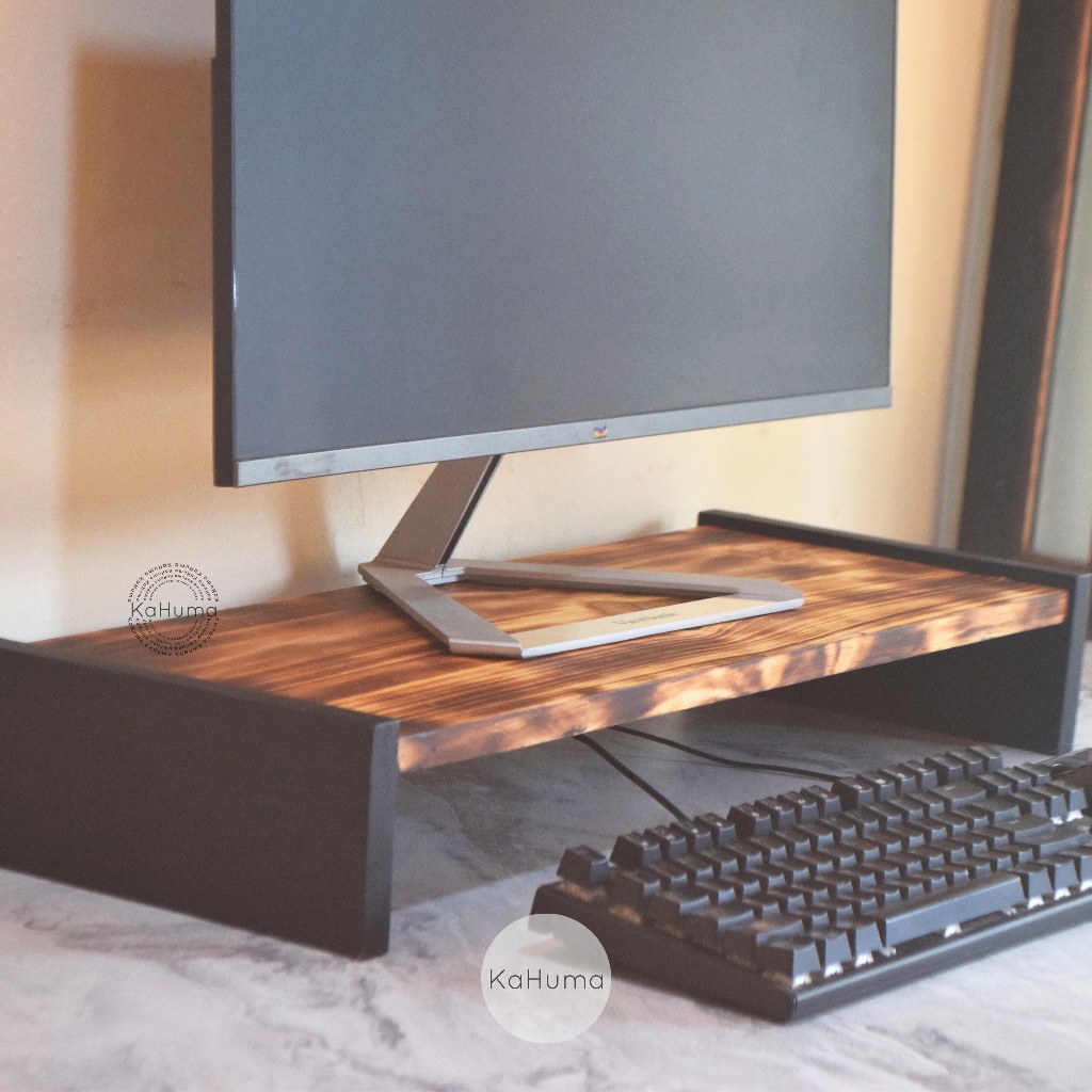 Jual KaHuma Fire l Monitor Stand l Dudukan Monitor l Stand Monitor Kayu ...