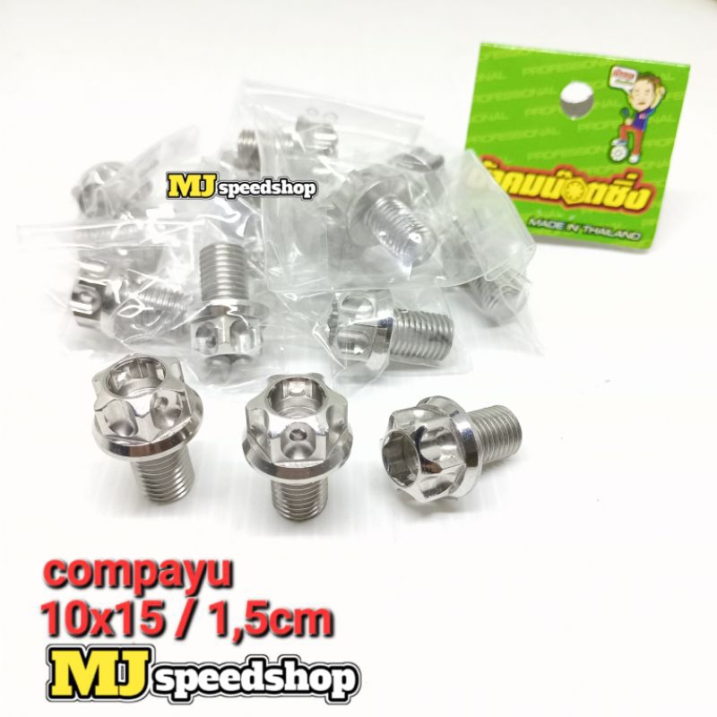 Jual Baut 14 probolt 10x15 stainless compayu thailand m10x15 panjang 1 ...