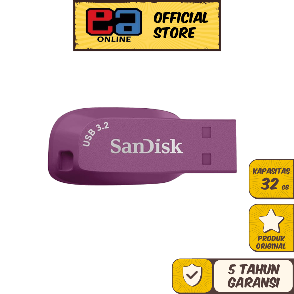 Jual SanDisk CZ410 Ultra Shift 32GB USB 3.2 (Purple / Ungu) - Flash ...