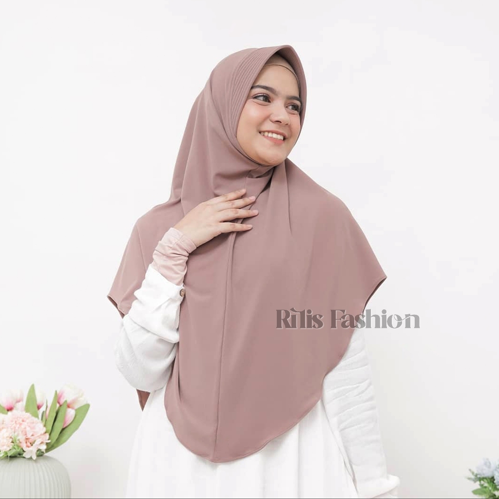 Jual Jilbab Instan Hamidah Size L/ Bergo Instan Hamidah Jersey / Kerudung Hamidah Premium/jilbab ...