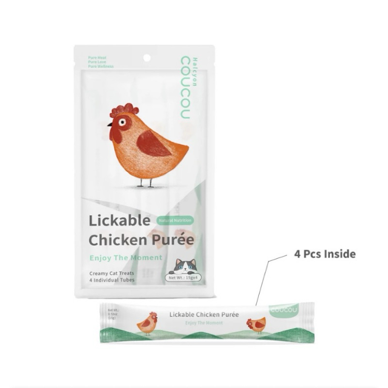 Jual COUCOU CREAMY TREATS 4X15GR - SNACK KUCING CREAMY ADULT DAN KITTEN ...
