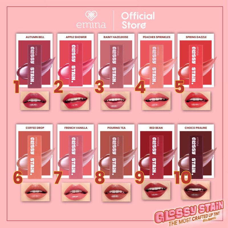 Jual Emina Glossy Stain Blendable Lip Tint | Shopee Indonesia