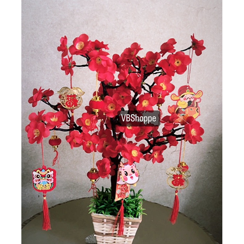 Jual BONUS GANTUNGAN ANGPAO POHON SAKURA MEHWA MEIHUA IMLEK POT 45cm ...