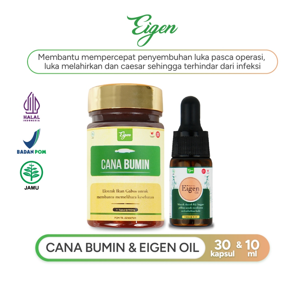 Jual Eigen Bundle - Albumin Kapsul Kutuk Ikan Gabus dan Minyak Biji ...