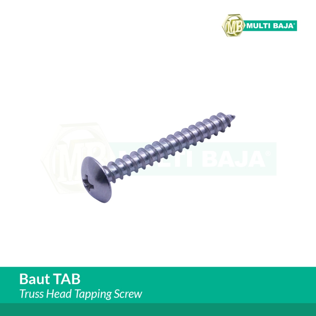 Jual Sekrup TAB Stainless Steel 304 M6 x 25 (Tapping Screw) | Shopee ...