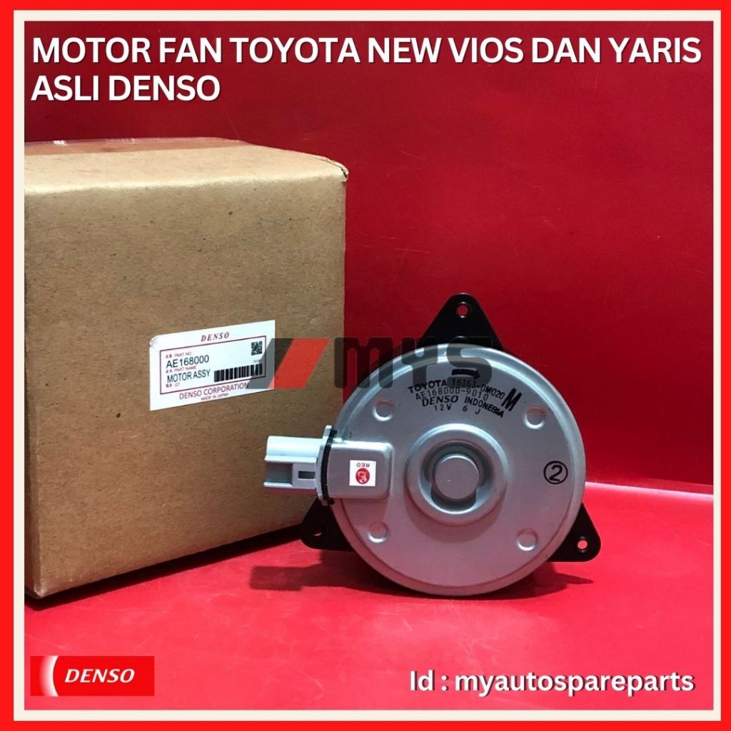 Jual MOTOR FAN RADIATOR AC Mobil TOYOTA Yaris New Vios MOTORFAN ASLI ...