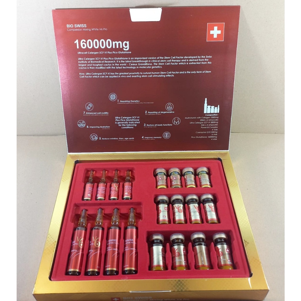 Jual BIO SWISS COMPLEXION MIXING WHITE V6 PRO | Shopee Indonesia