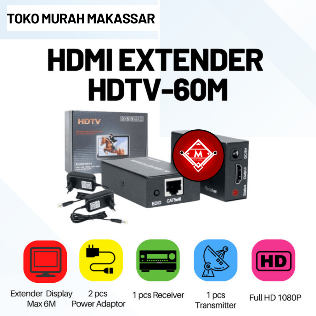 Jual HDMI EXTENDER RJ45 BOX (BIG) / HDMI EXTENDER / CON30-HDM | Shopee ...
