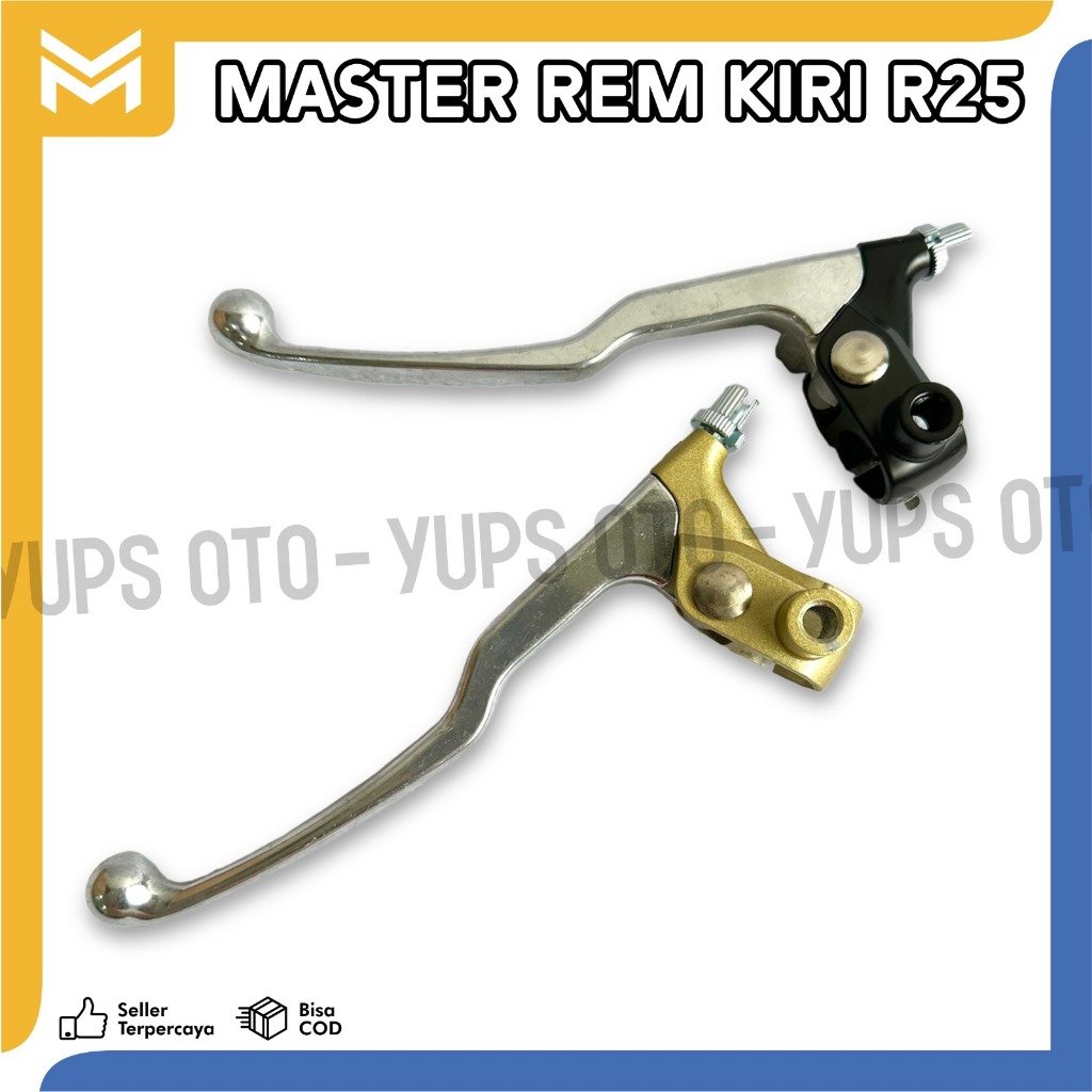 Jual HANDLE KOPLING R25 TUAS MASTER REM R 25 HANDLE KIRI CHROME GOLD ...