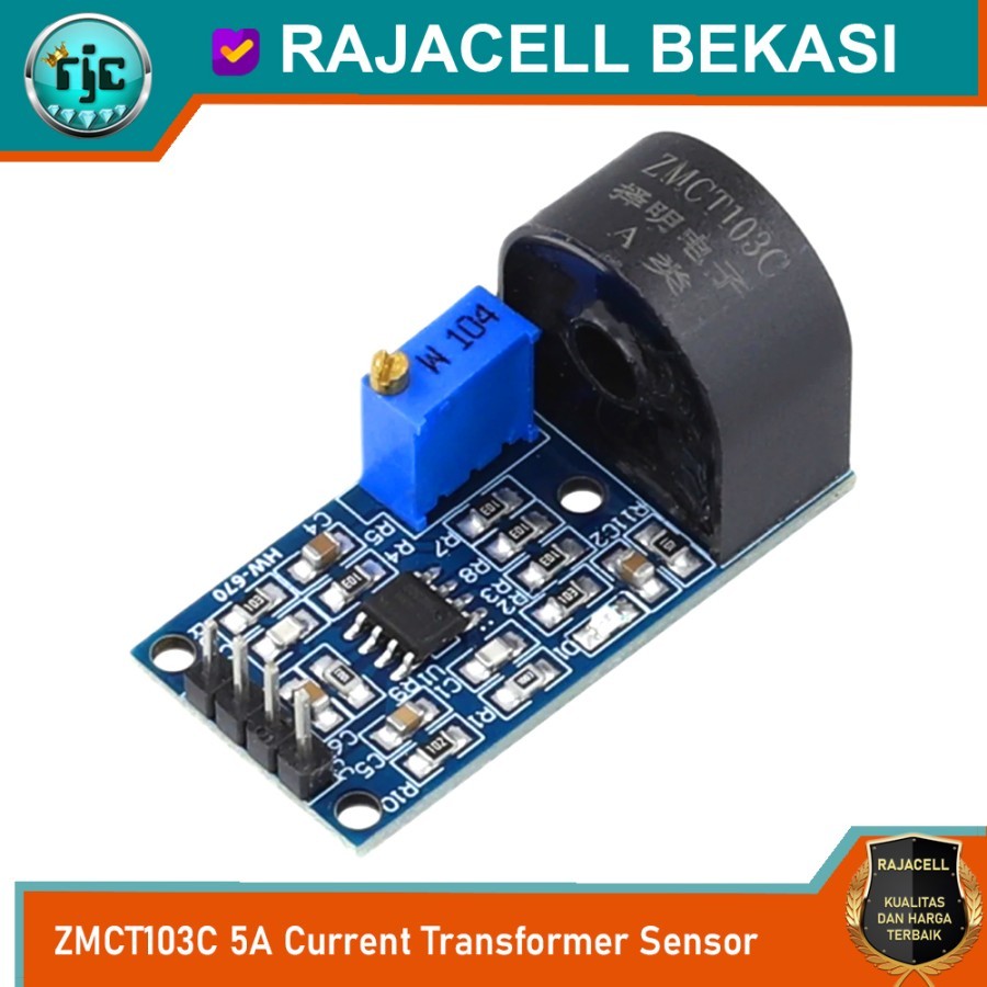 Jual ZMCT103C 5A Current Transformer Module Sensor Arus AC 220V ...