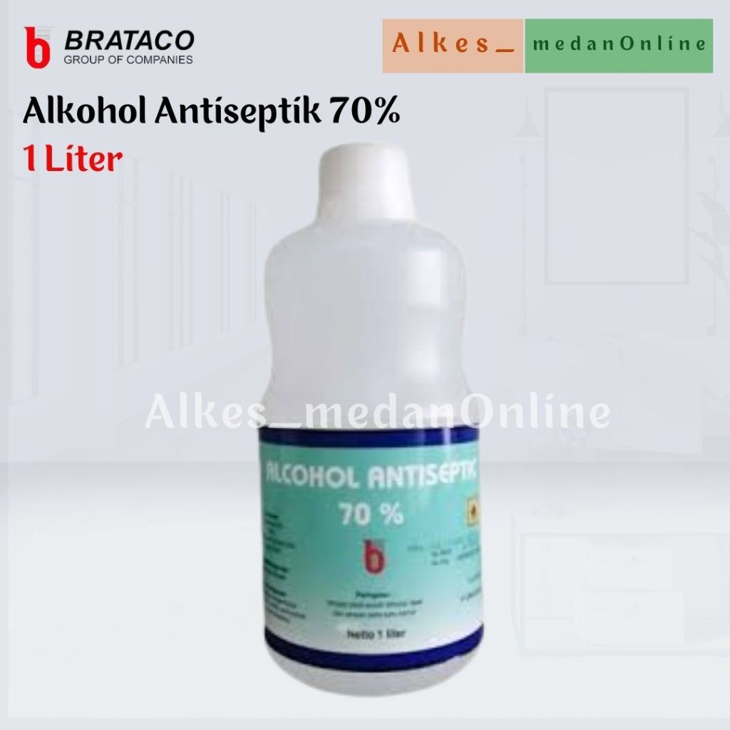 Jual Alkohol Antiseptic 70% 1Liter Brataco | Shopee Indonesia