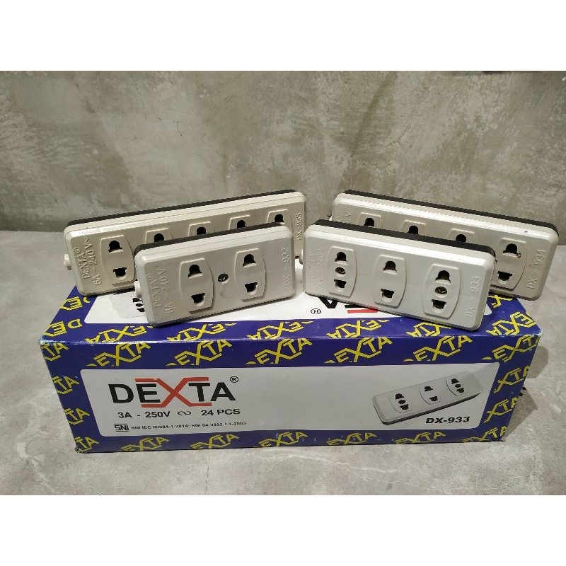 Jual STOP KONTAK TERMINAL DEXTA GEPENG BIASA 2 - 5 LUBANG | Shopee ...