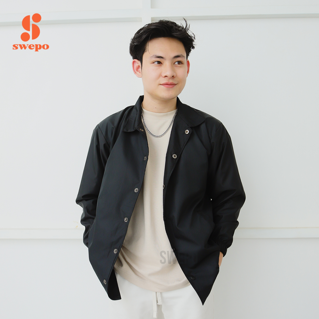 Jual SWEPO Coach Jacket (Polos) Size M-XL (Pria & Wanita) | Shopee ...
